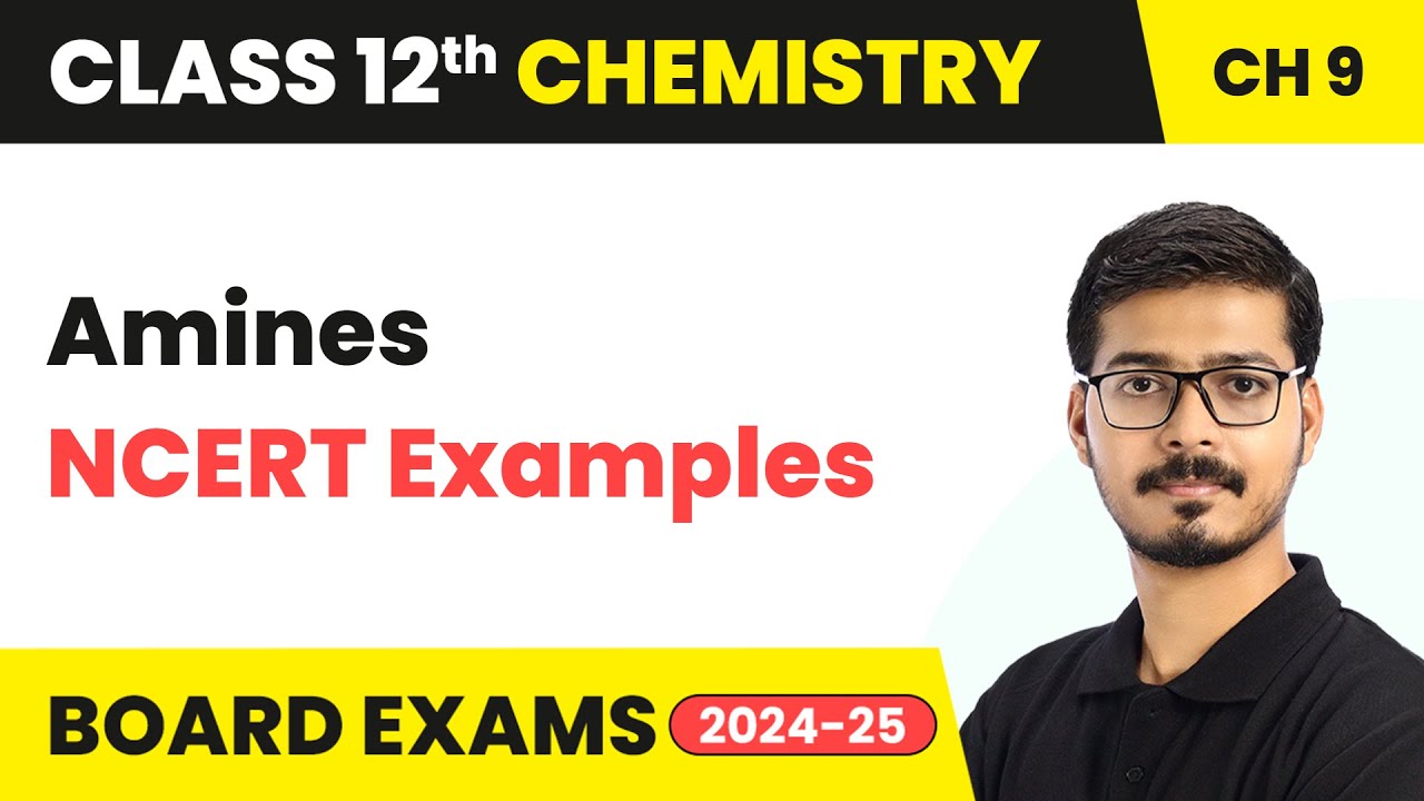 Amines - NCERT Examples | Class 12 Chemistry Chapter 9 | CBSE 2025-26 ...