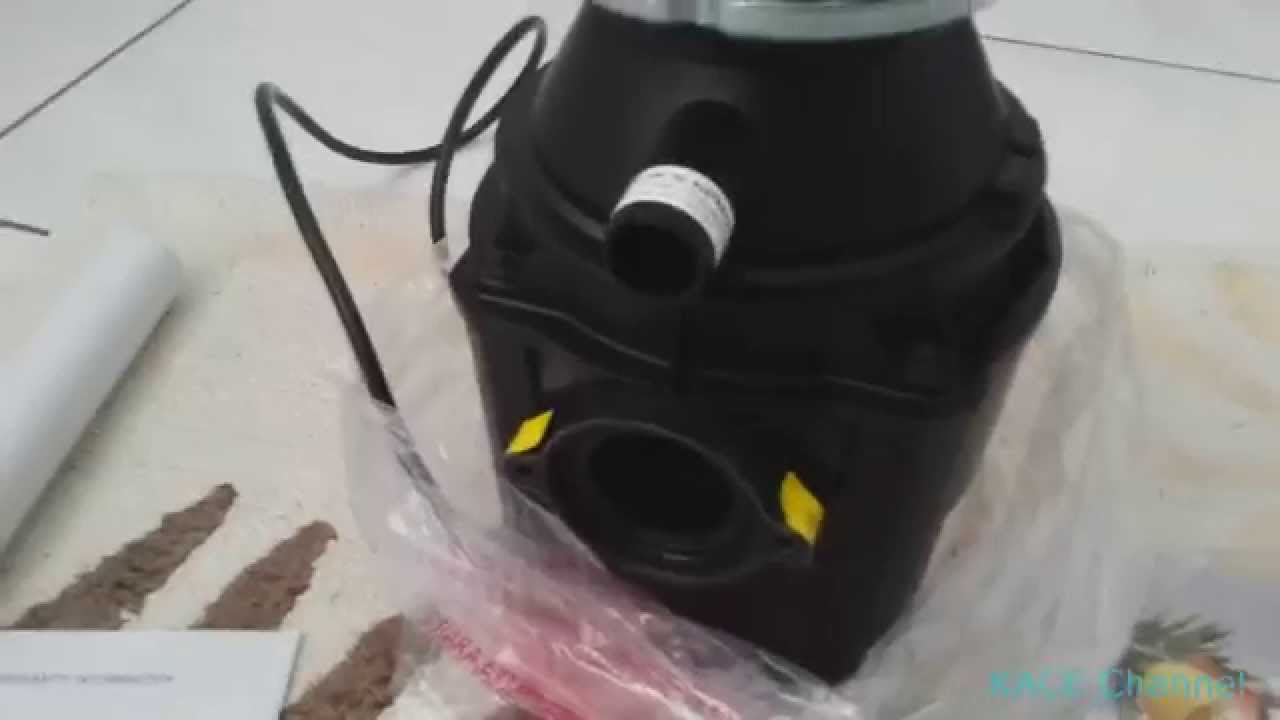 Insinkerator 45+ waste disposer unboxing - YouTube