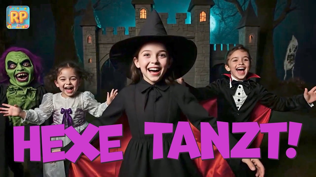 Kleine Hexe tanzt 🧙‍♀️ | Fröhliches Tanzlied für Kinder | Halloween ...