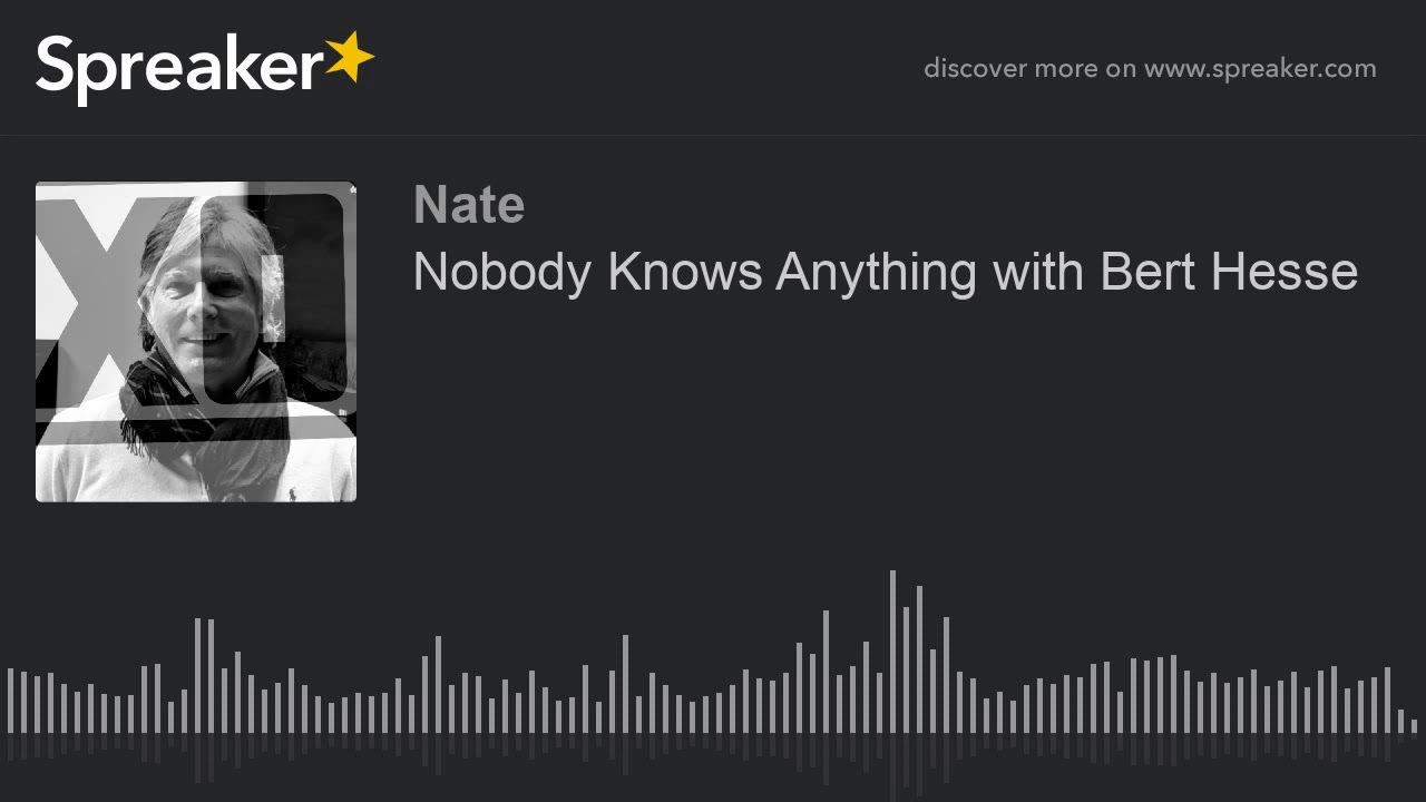 Nobody Knows Anything with Bert Hesse (made with Spreaker) - YouTube