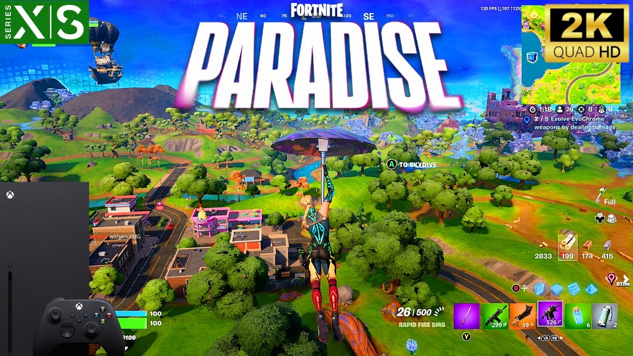 Fortnite Xbox Series X 120fps Next Gen Season 4 Gameplay