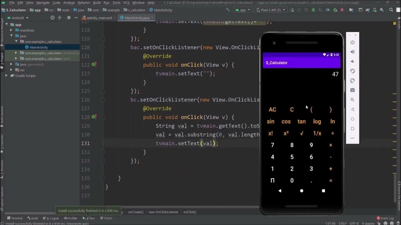 OIBSIP-Intern-Pinaki-CALCULATOR-APP-ANDROID-Task-3 - YouTube