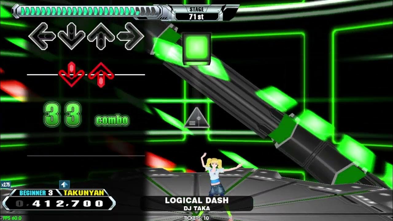 【DDR GRAND PRIX】LOGICAL DASH【BEGINNER】 - YouTube