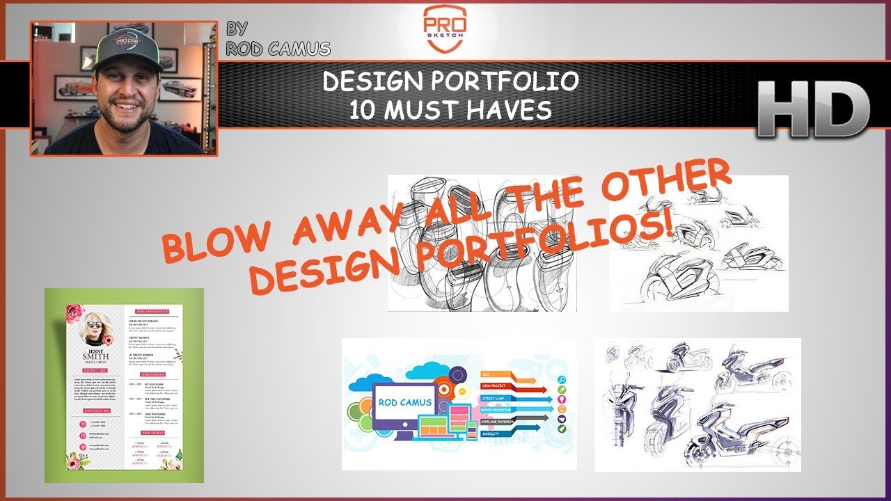 How to create an amazing Design portfolio. 10 must haves ! - YouTube