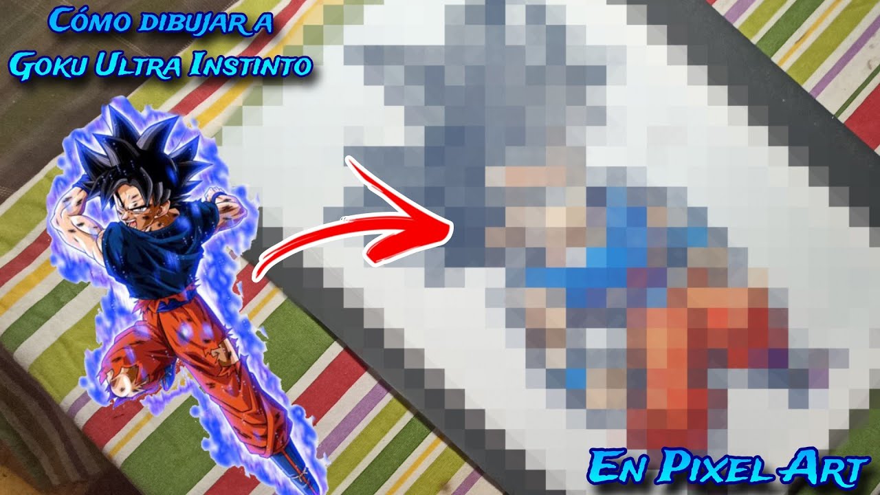 !!COMO DIBUJAR A GOKU ULTRA INSTINTO EN PIXEL ART!! - YouTube