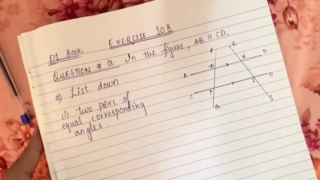 Mathematics Book 1(D1) | Q#01 | exercise#10B | 7th Edition | New ...