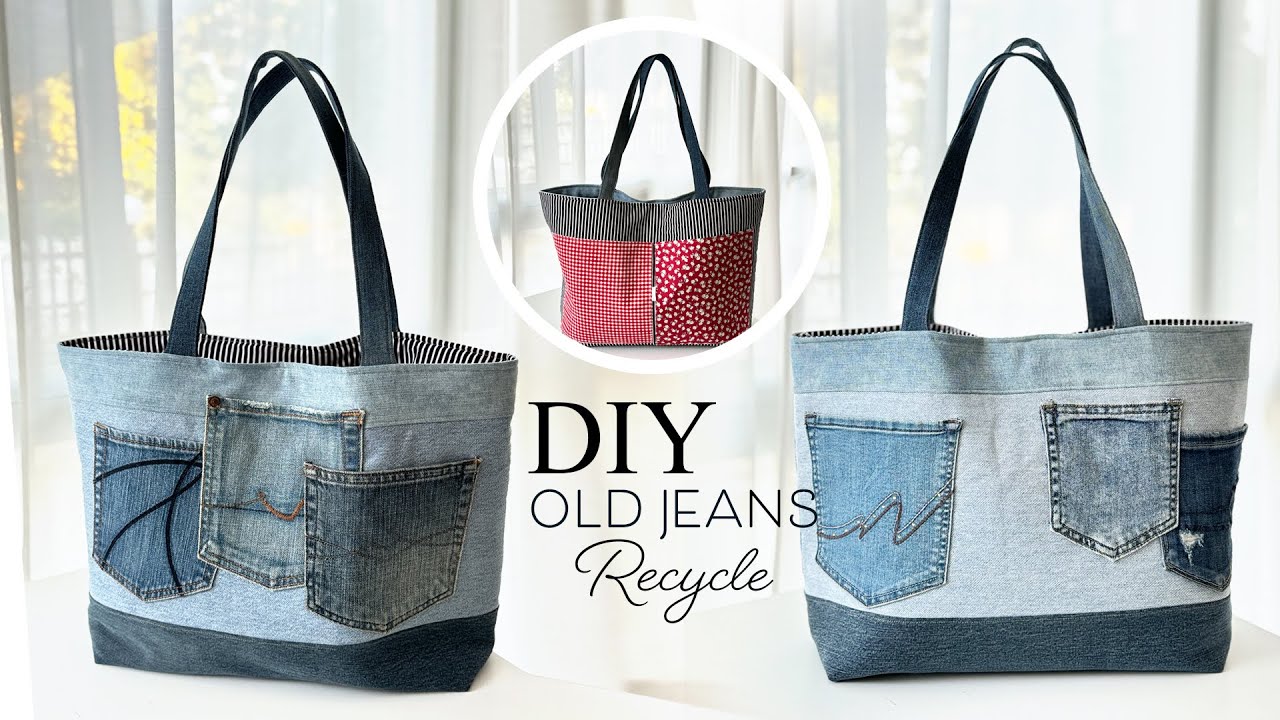 How to make a large, reversible bag. - YouTube