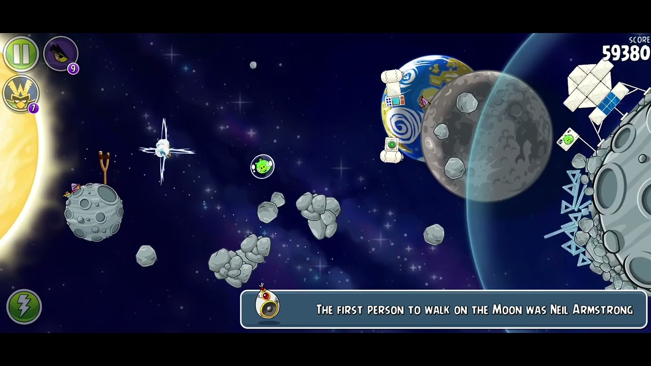Angry Birds Space: Solar System 10-4: Moon - YouTube