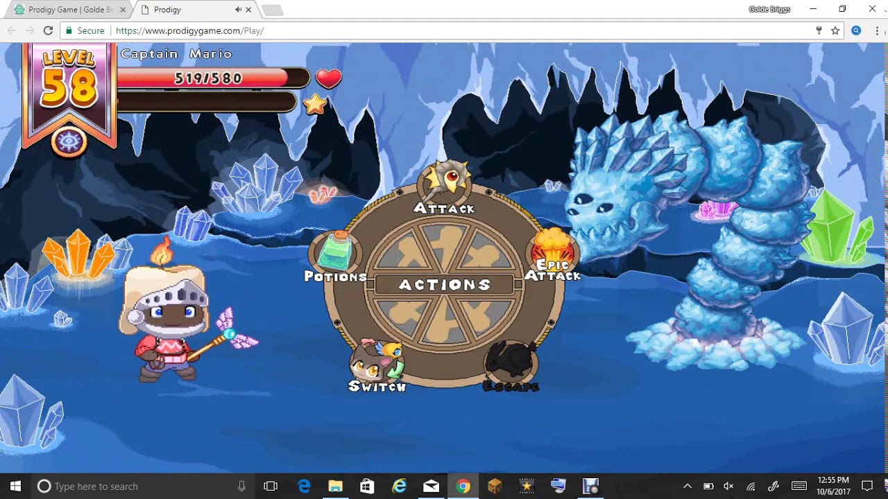 Prodigy Gameplay: E1 Giant ice worm - YouTube