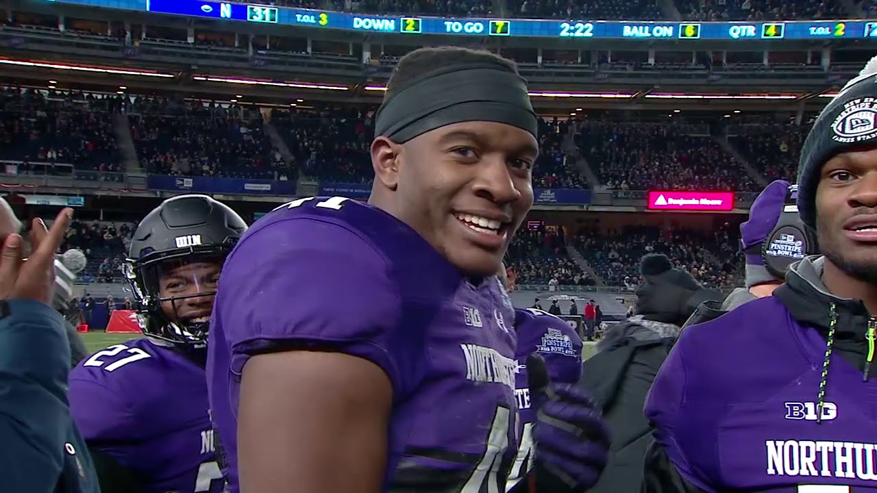Northwestern Safety Jared McGee #41 INT Replay Sideline Smiles Flavor 1 ...