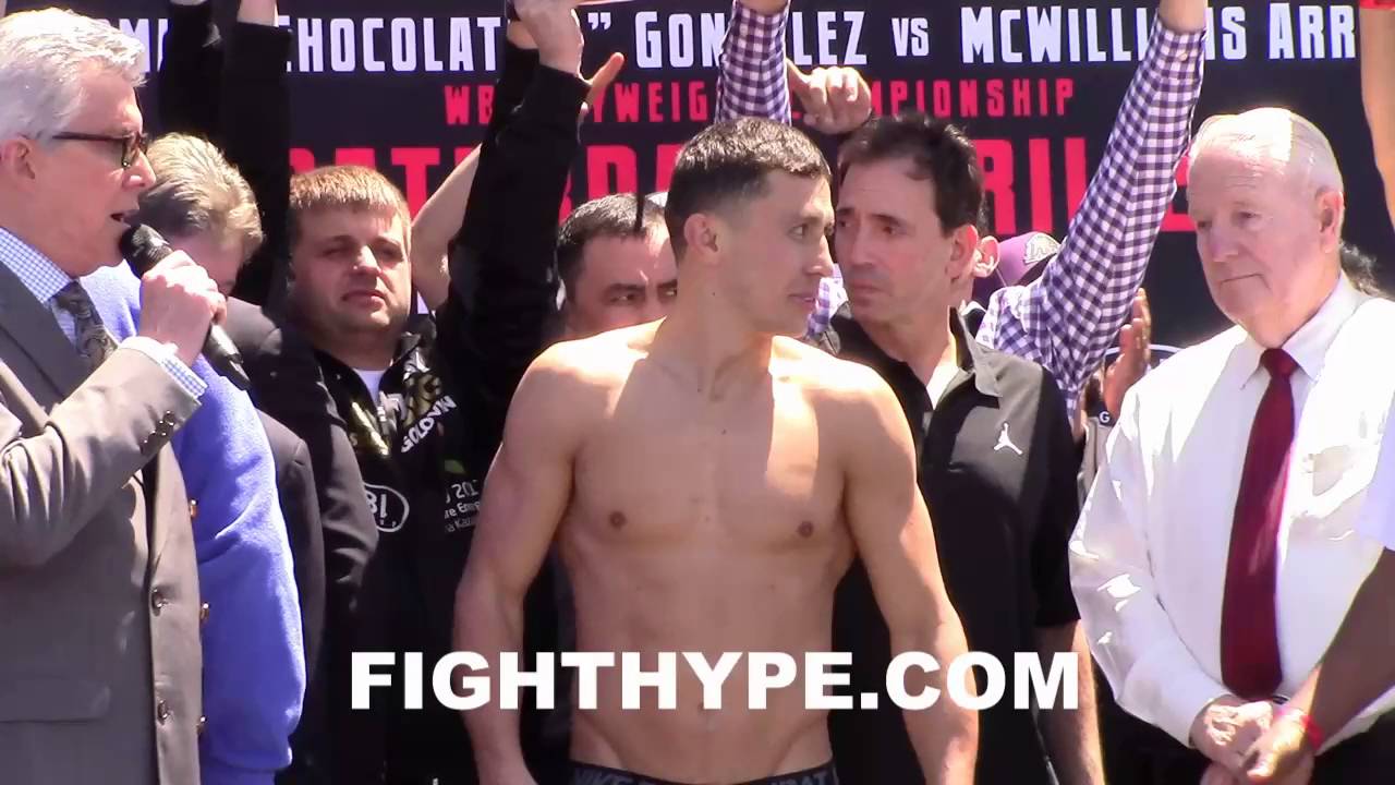 GENNADY GOLOVKIN VS. DOMINIC WADE OFFICIAL WEIGH-IN - YouTube