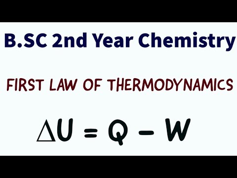 First Law of Thermodynamics | ∆U=Q-W | Mathematical Form|Thermodynamics ...