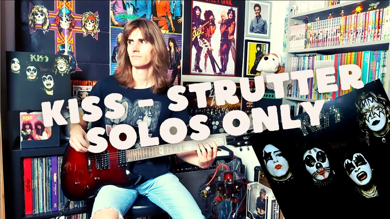 Kiss - Strutter - Guitar cover (Solo 1 & 2) - YouTube