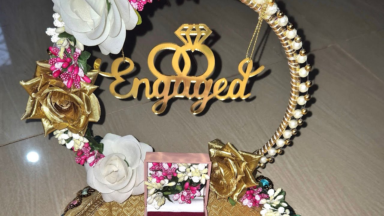 DIY Handmade engagement platter/costumize Ring ceremony platter design ...