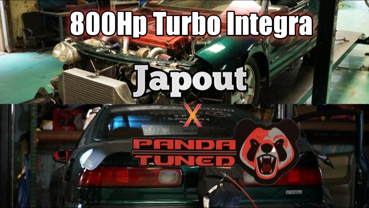 800Hp Japout Built Turbo Integra Panda Tuned - YouTube