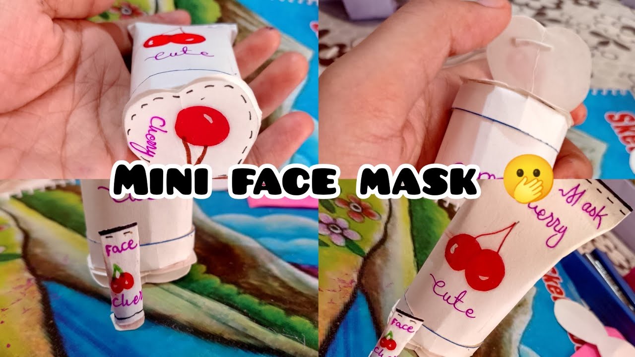 how to make mini face mask 🫢♥️ - YouTube