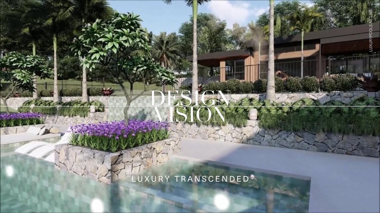 Resort living at its finest. A complete master plan with pool, outdoor ...