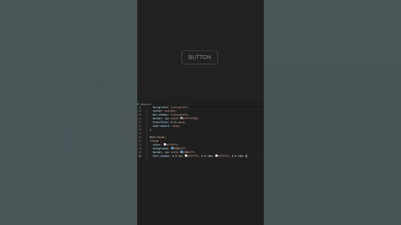 Lightning Button😍#programming #coding #css #htmlcss #shorts #trending #html #animation #design ...