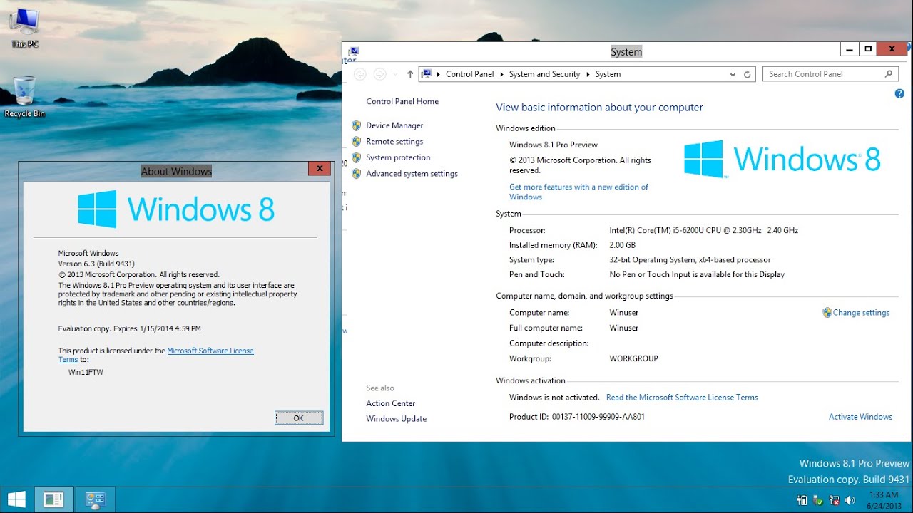 Windows 8.1 Build 9431- Start Button is Back! - YouTube