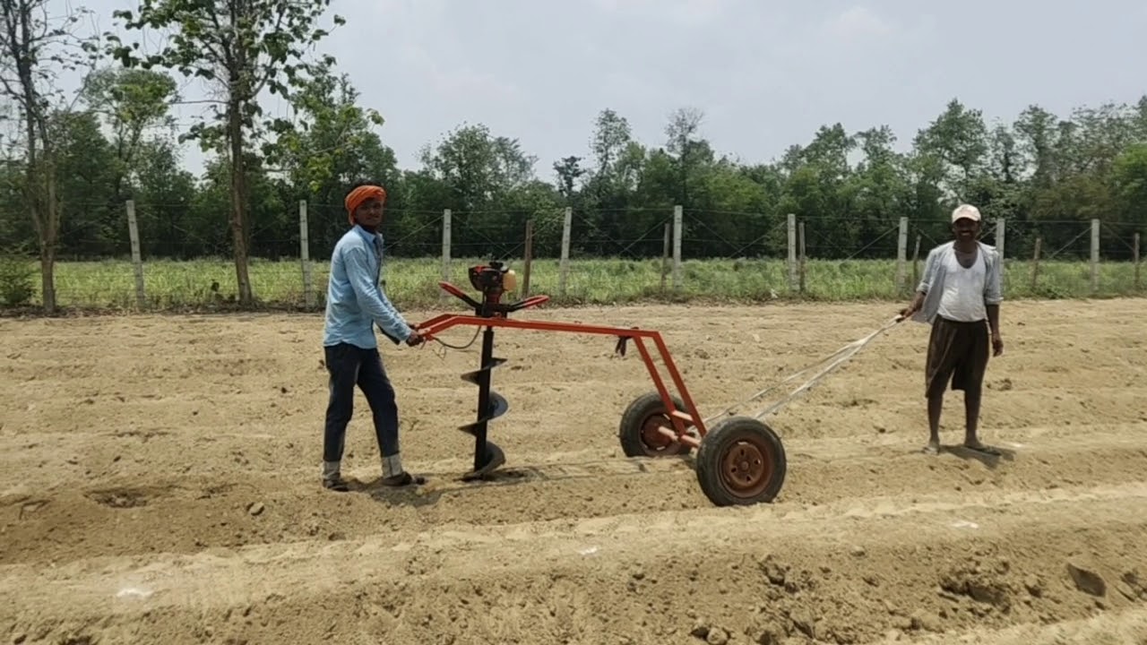 Banana Plantation Hole Digging - YouTube
