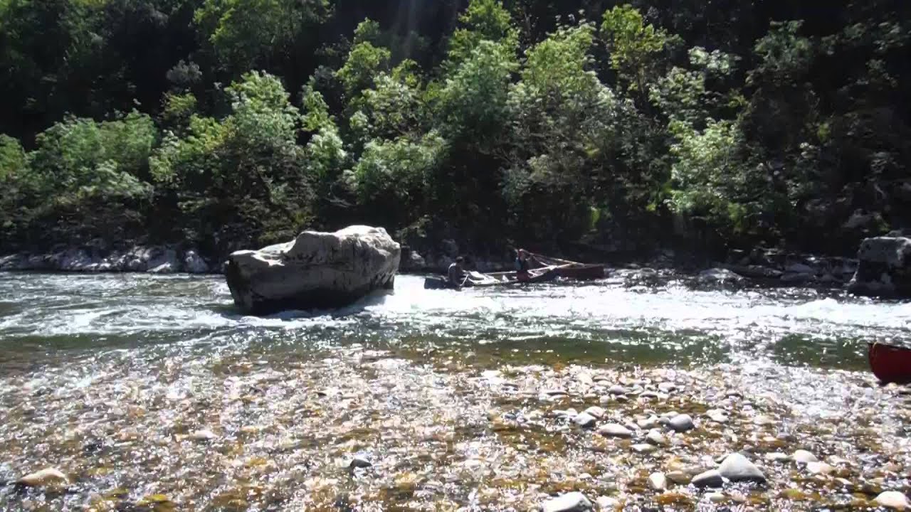 Bossing the rapids on the Ardeche - YouTube