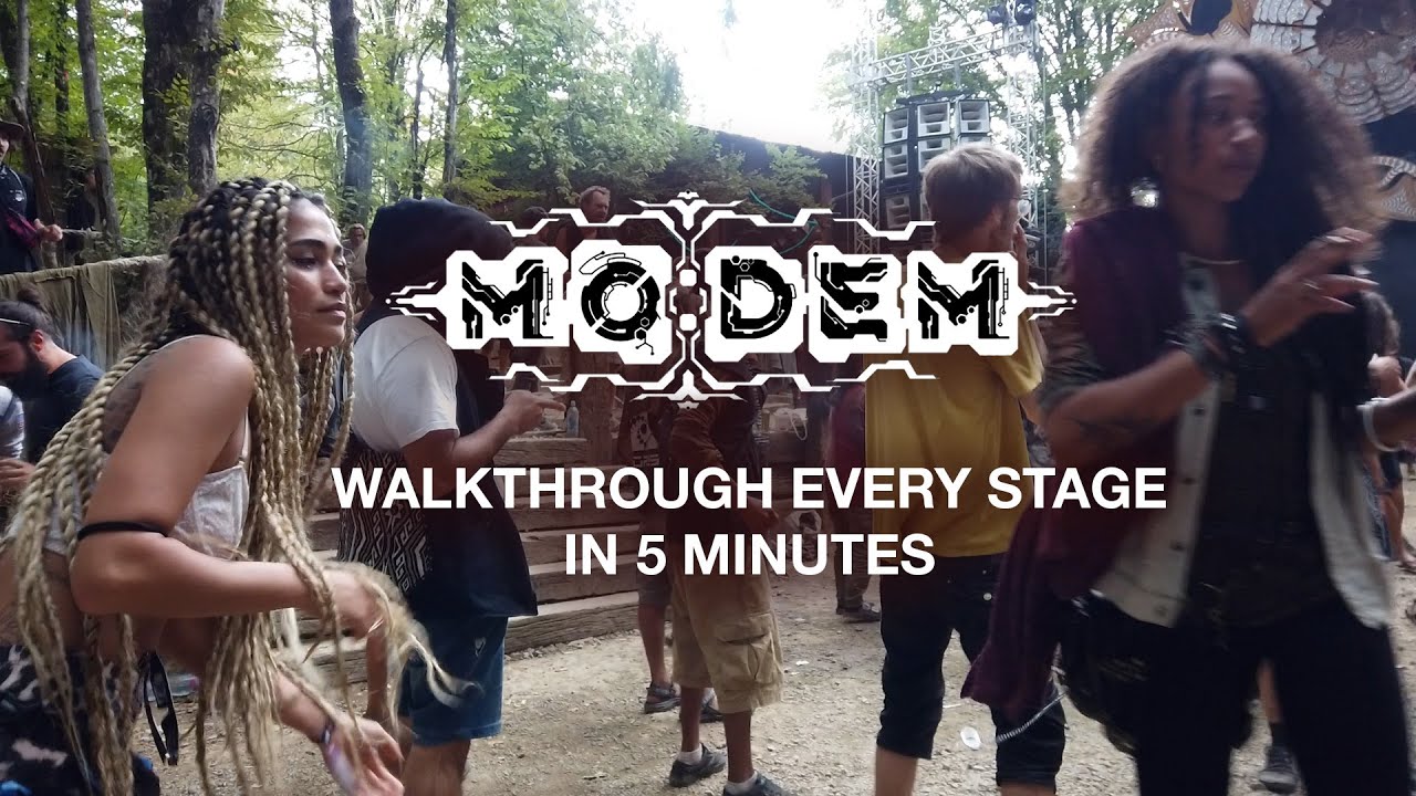 Modem Festival walk to every stage from Seed to Hive - YouTube
