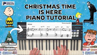 Christmas Time is Here Piano Tutorial | Charlie Brown Christmas | Vince ...