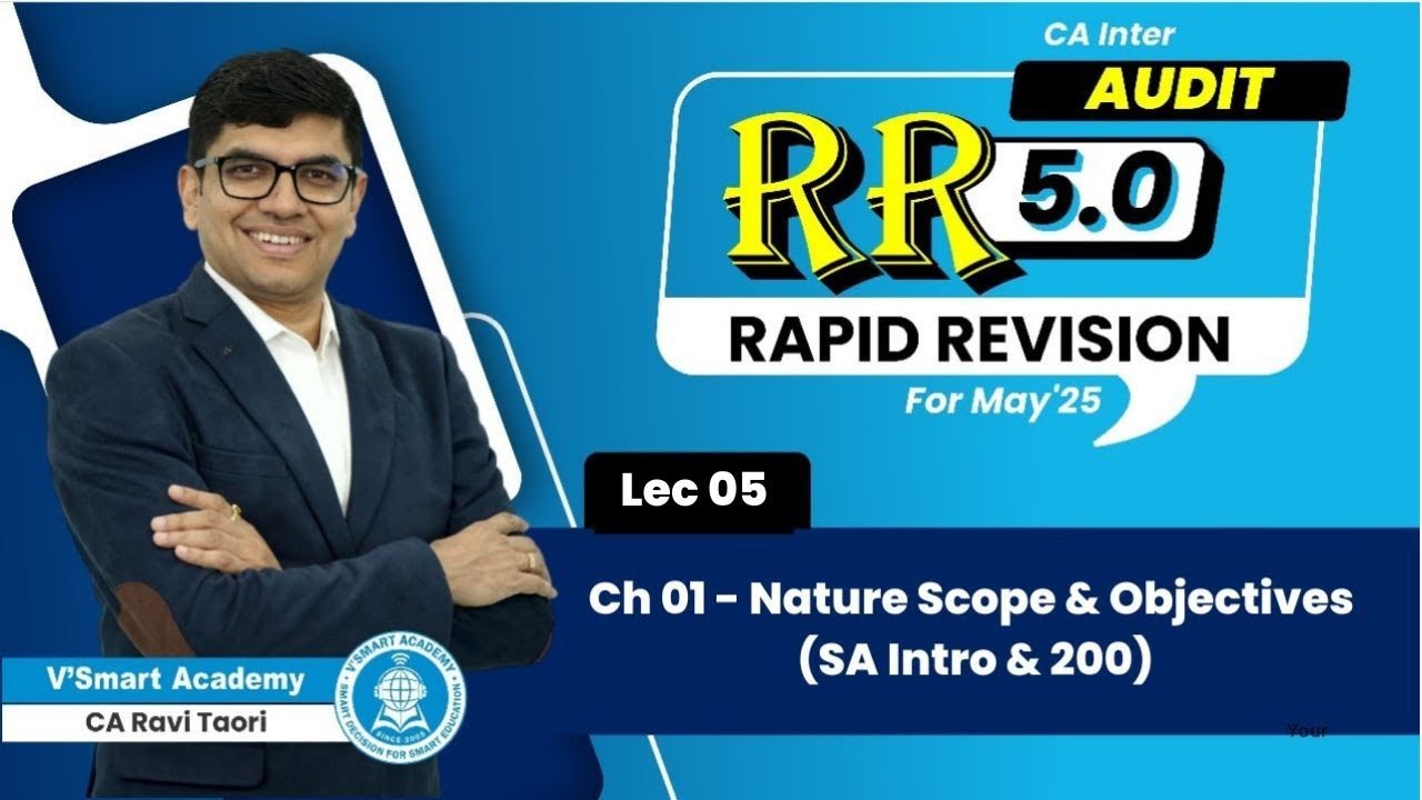 05 | Ch 1 Nature Scope & Objectives(SA Intro & 200) | RR 5.0 Sep'25 ...