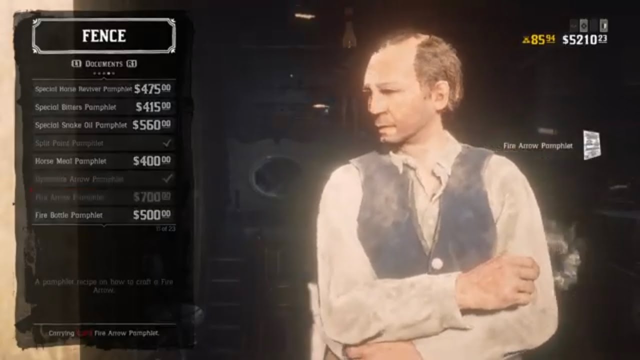 Buying Poison Arrow Pamphlet / Fire Arrow Pamphlet - Red Dead Online ...