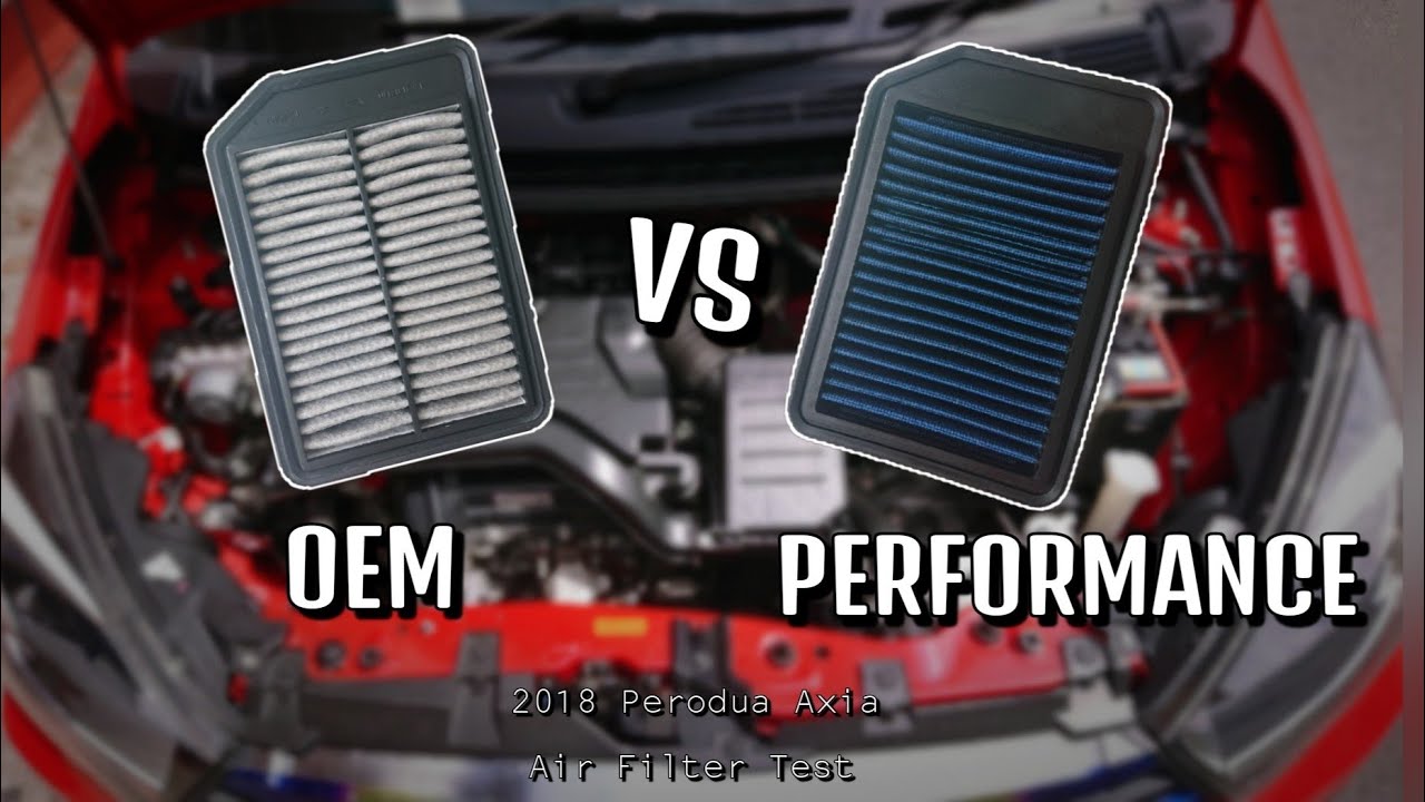 Perodua Axia Air Filter | Stock vs Performance | 时间测试 04 & 0-100 km/h ...