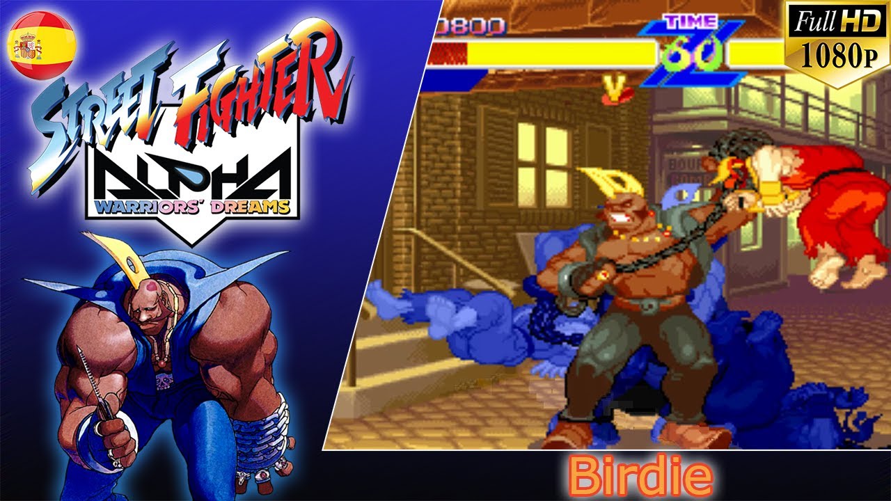 Street Fighter Alpha, Viaje de Birdie, Español, 1080p, 60fps - YouTube