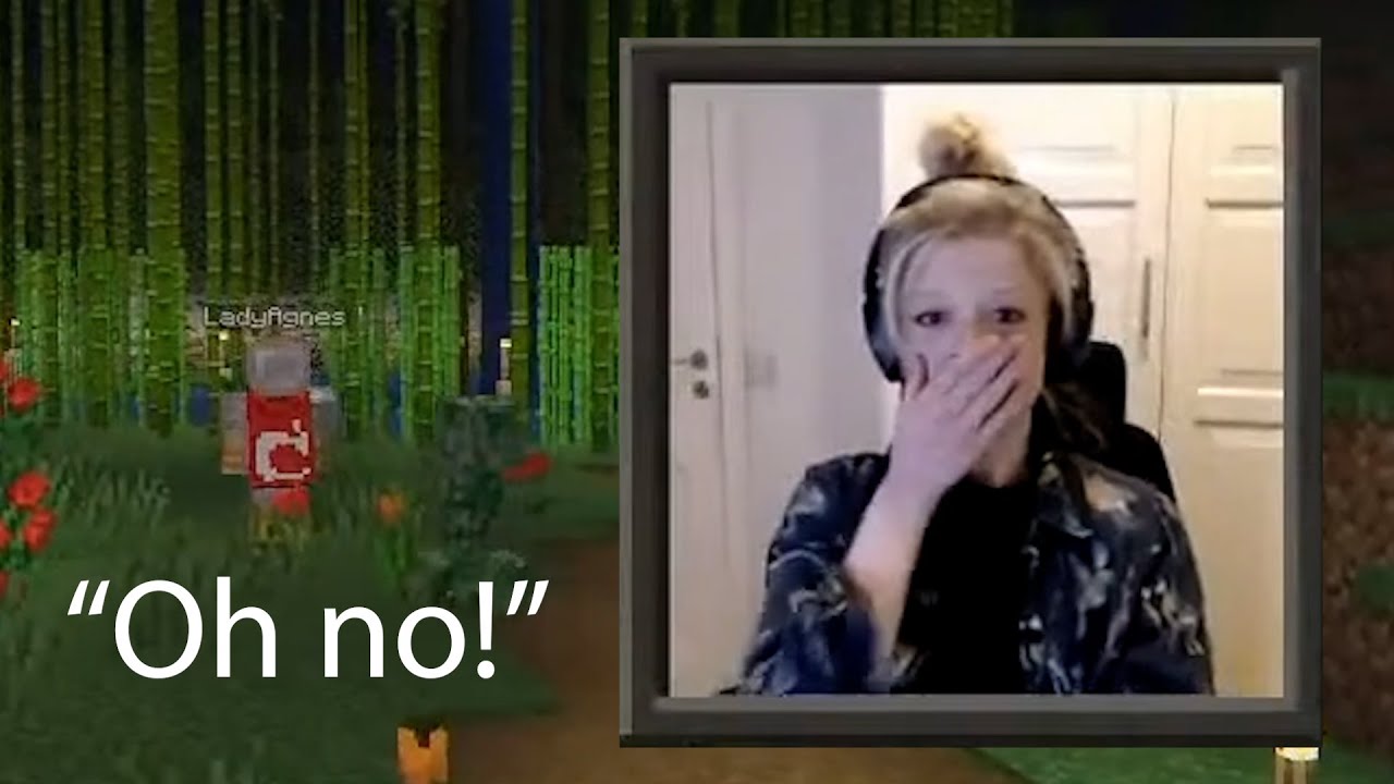 Lady Agnes from Mojang gets blown up by creeper... - YouTube