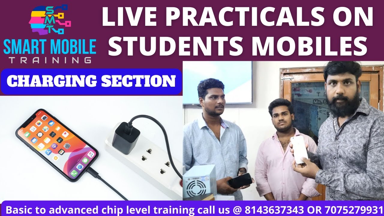 Mobile Charging Section class; Repair on student's mobiles;7th day of ...