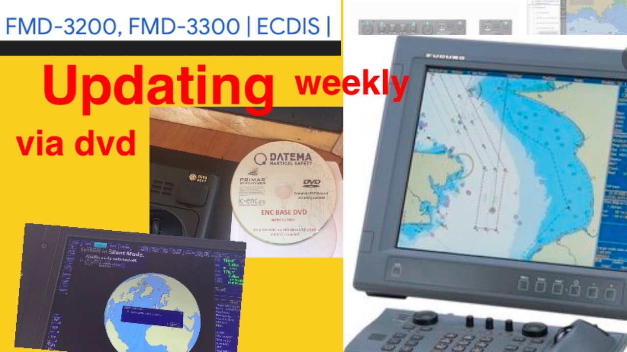 Paano mag update ng Furuno Ecdis 3300 / 3200 via ENC DVD base / - YouTube