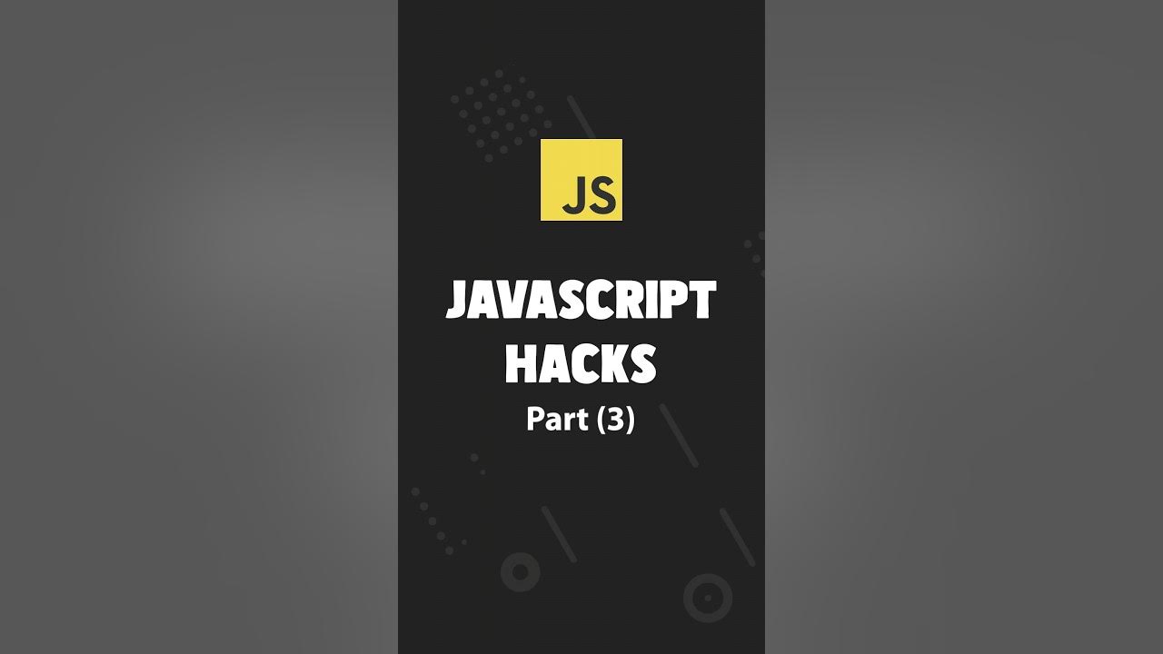 Javascript Hacks {part -3} #javascript #html #css #web #short #shorts - YouTube