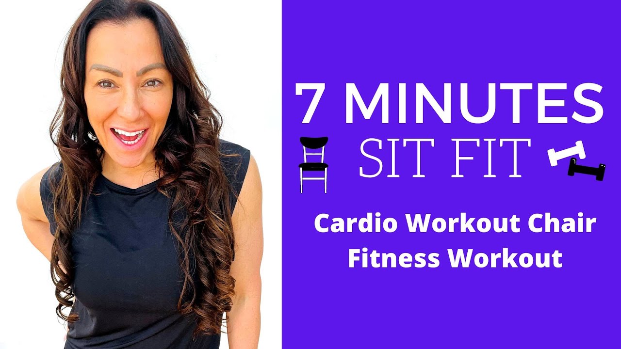 7 Minutes Sit Fitness Cardio Workout Chair Fitness - YouTube