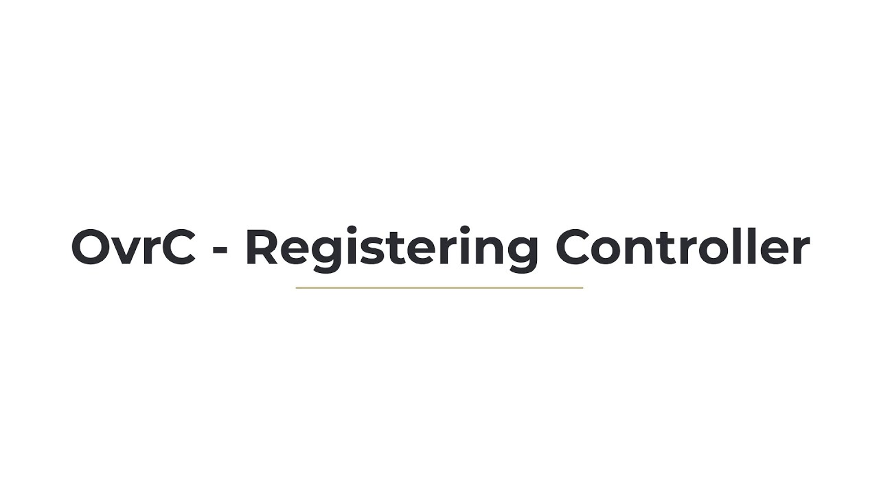 OvrC - Registering a Control4 Controller - YouTube