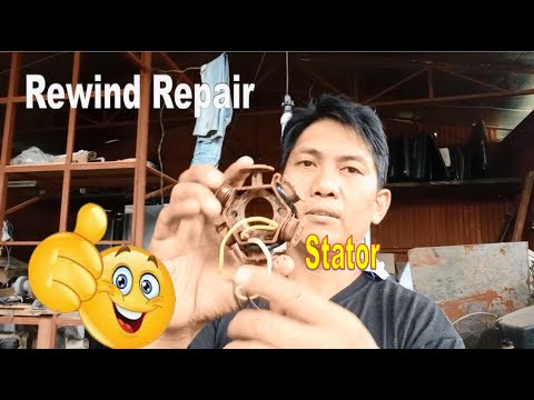Paano mag repair nang Stator nang motorcycle, Stator rewinding - YouTube
