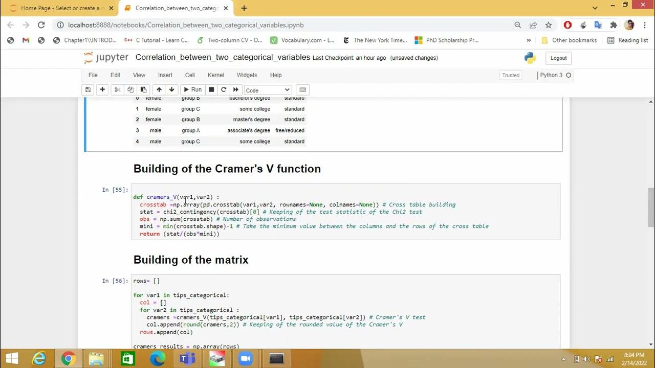 Correlation between Categorical Features - YouTube