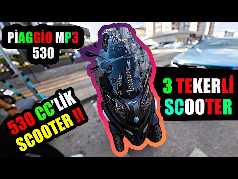 3 TEKERLEKLİ SCOOTER PİAGGİO MP3 530 TEST SÜRÜŞÜ | İNCELEME | SON HIZ(TOP SPEED)