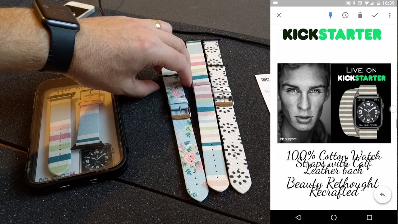 New Apple Watch wristbands from Fab Straps - YouTube