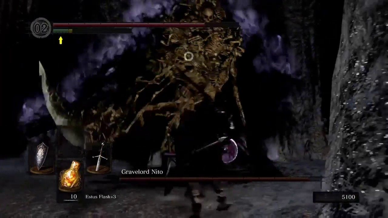 Dark Souls Remastered: Blind Run 24 - Gravelord Nito BOSS FIGHT - YouTube