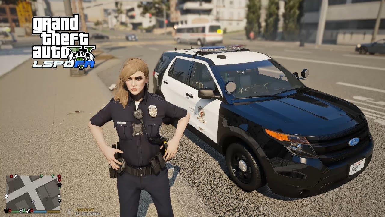 Gta 5 LSPDFR Let's Play As a LAPD Female Officer - City Patrol Ford ...