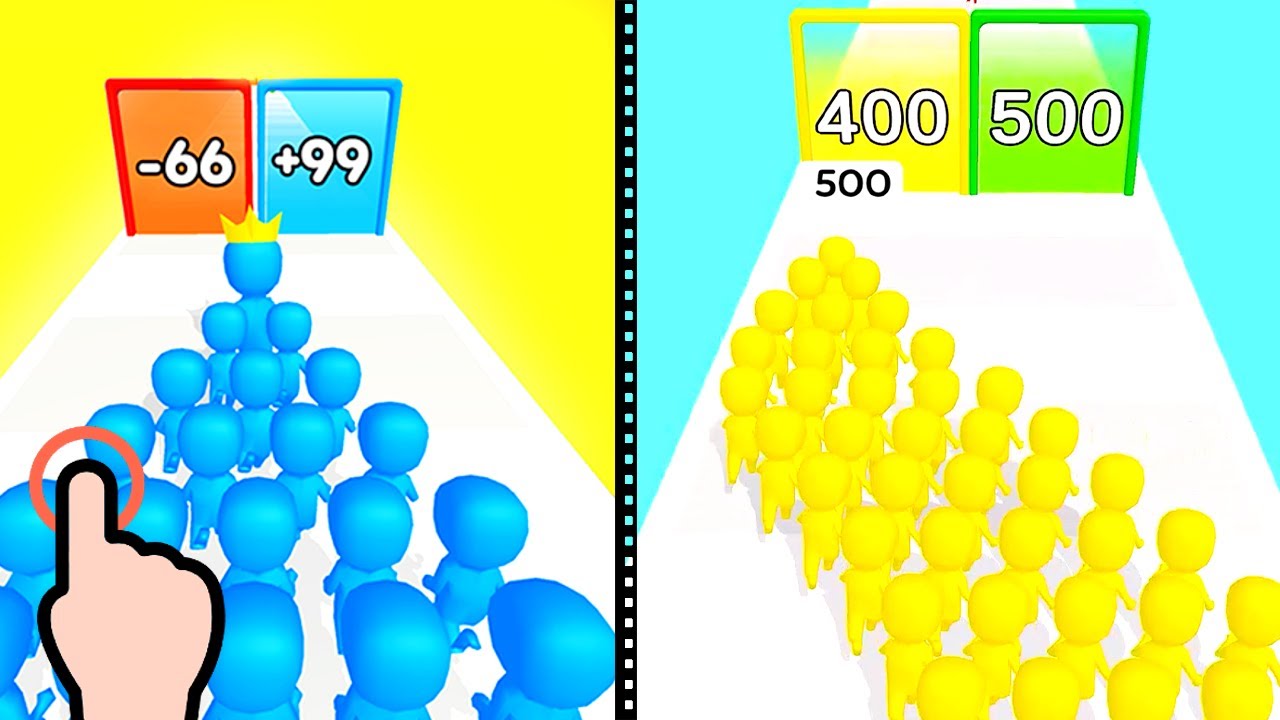 Color Run Crowd - Color Crowd Run - All Levels iOS Android GamePlay - YouTube