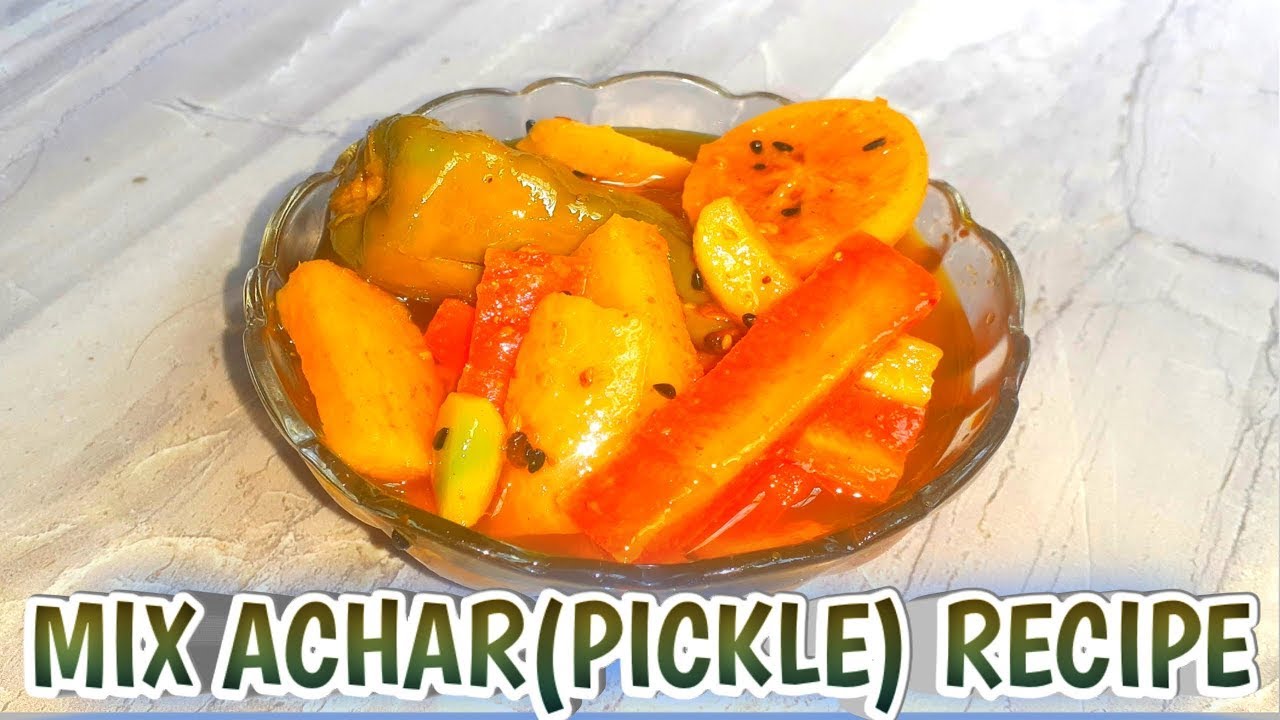 Mix Achar Recipe By Kitchen With Um e Qurat - YouTube