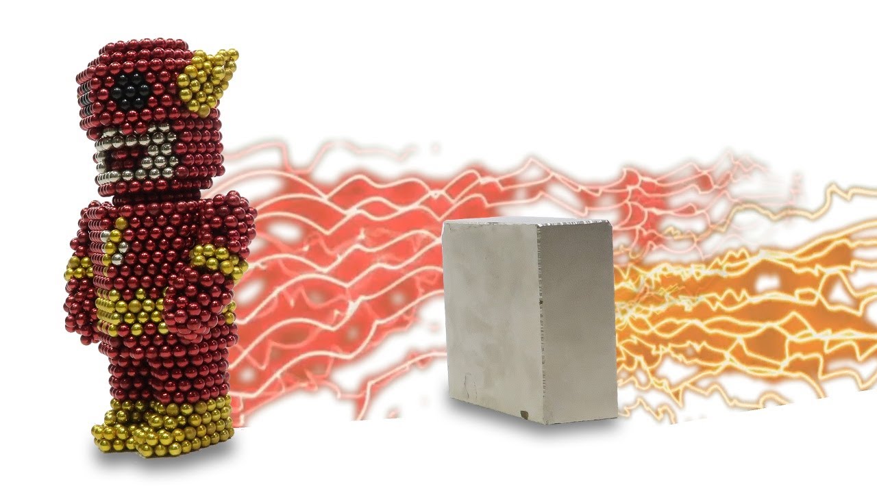 Monster Magnets Vs The Flash | The Flash Magnetic Balls Version - YouTube