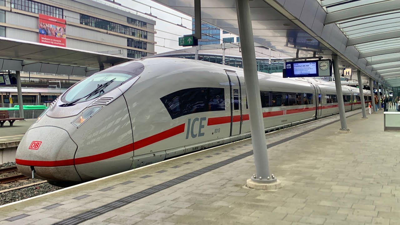 Gloednieuwe DB ICE 3 NEO Vertrekt van Utrecht Centraal - YouTube