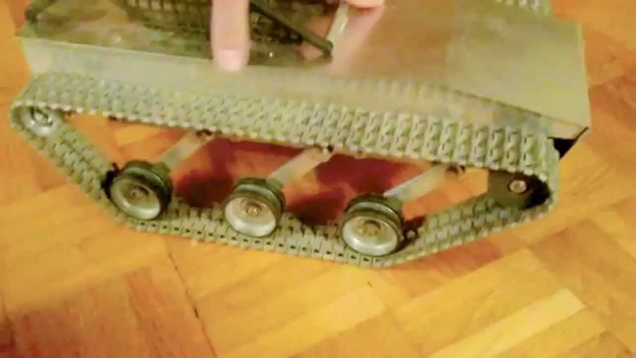 Rc Ripsaw high speed tank vehicle track tensioner system phase 3 - YouTube