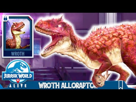 NEW ALLORAPTOR WROTH SKIN (JURASSIC WORLD ALIVE) - YouTube