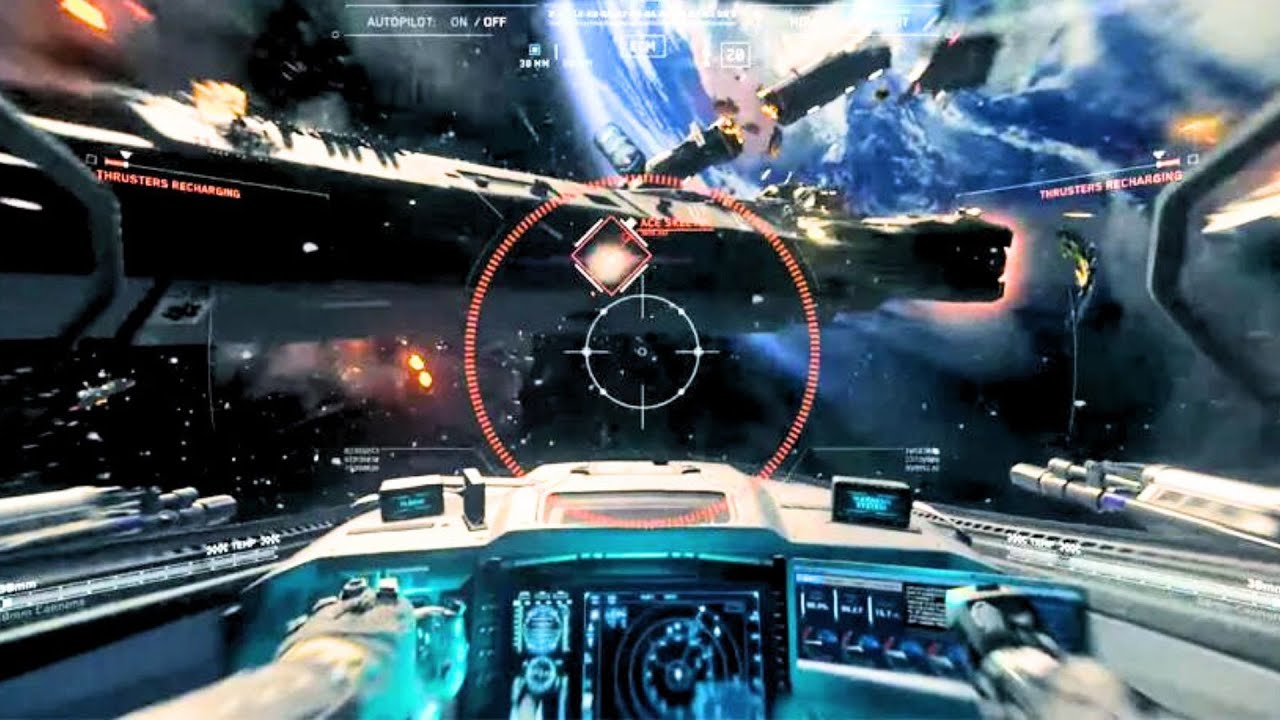 Space Battle Dogfight: Board an enemy ship above the Moon Full Fight ...